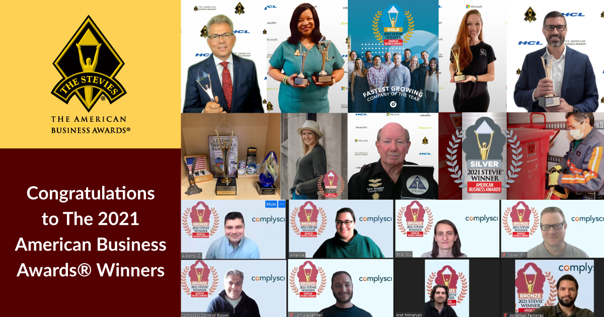2021 American Business Awards® Winners Honored in Virtual Ceremony
