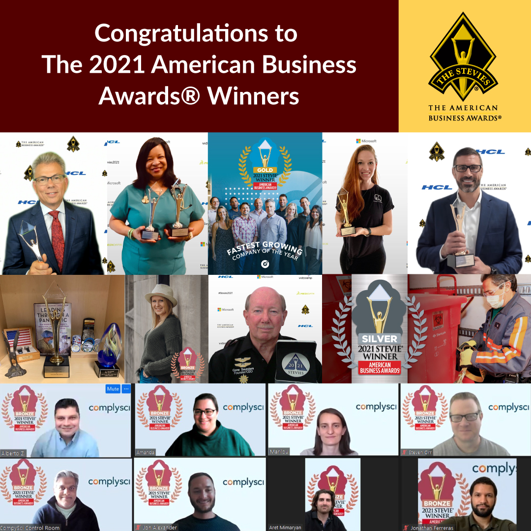 2021 American Business Awards® Winners Honored in Virtual Ceremony